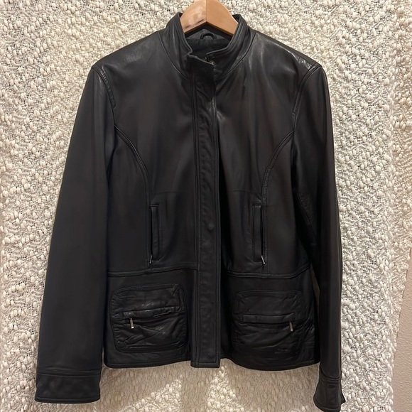 Alfani | Jackets & Coats | Alfani Black Leather Jacket | Poshmark